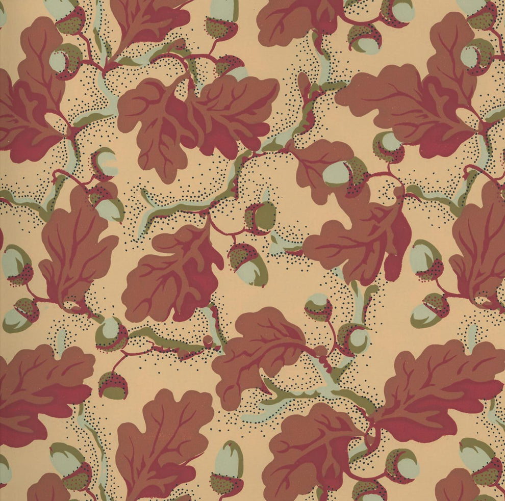 Acorn Wallpaper – Cottage Textiles
