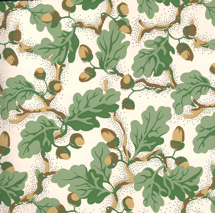Acorn Wallpaper – Cottage Textiles